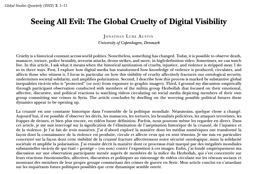 Seeing all evil: The global cruelty of digital visibility – Jonathan ...